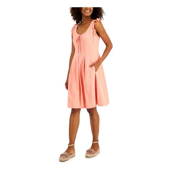 INC DRESSES | Dresses | Inc Dresses Womens Pink Up Front Sleeveless ...